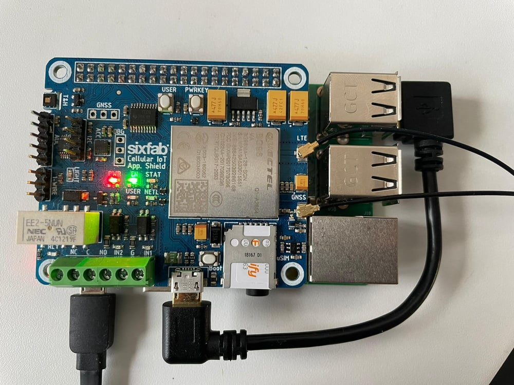Create an IoT Gateway with EMnify, Raspberry Pi and Sixfab