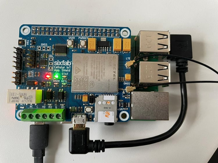 Create an IoT Gateway with EMnify, Raspberry Pi and Sixfab