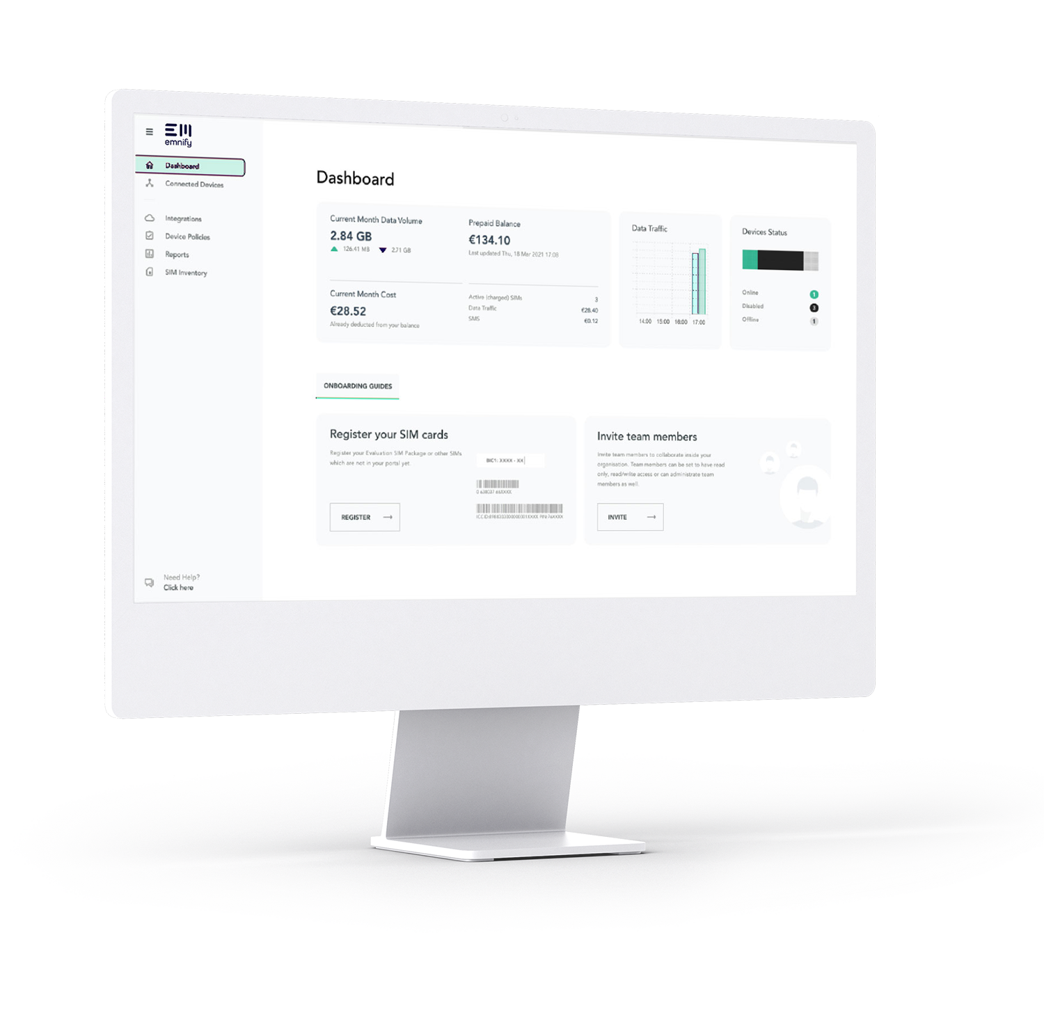Panel de control de IoT | emnify